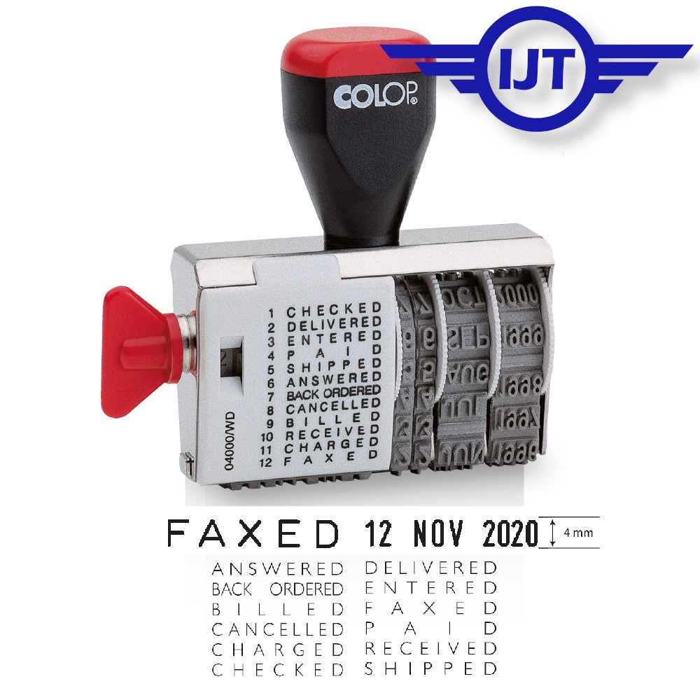 COLOP DATE STAMP 04000WD 04000/WD 03000 / 04000 / 05000 I DATE COP I ...