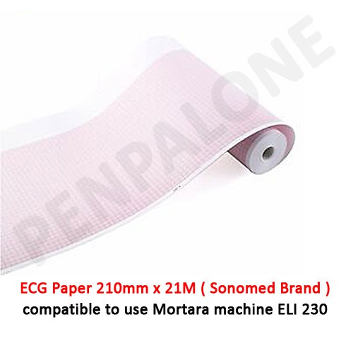 210mm x 21M - 5 rolls ECG paper ( compatible Mortara ELI 230 ) | Shopee ...
