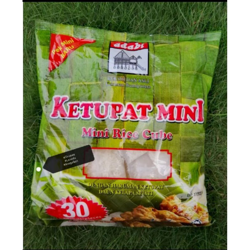 ADABI Ketupat Mini / Mini Rice Cube / Ketupat Lazat pek ekonomi 130g ...