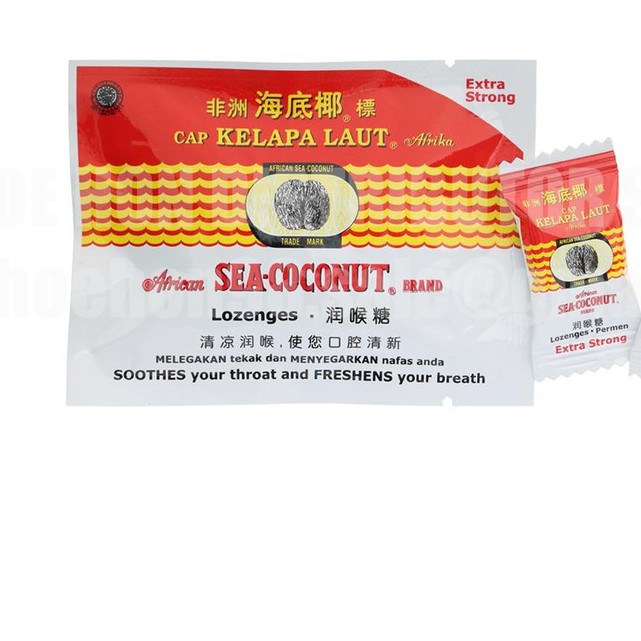 African Sea Coconut Lozenges / Gula Batuk Cap Kelapa Laut Afrika 6's ...