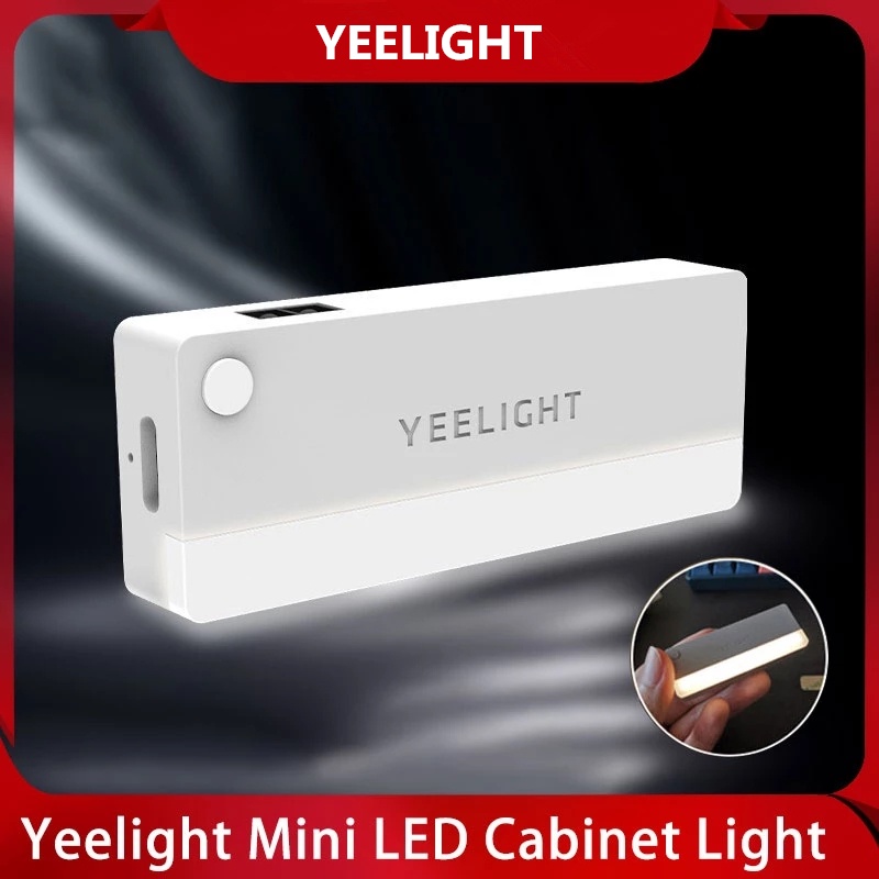 Yeelight LED Cabinet Light USB Rechargeable MINI Infrared Sensor Night ...