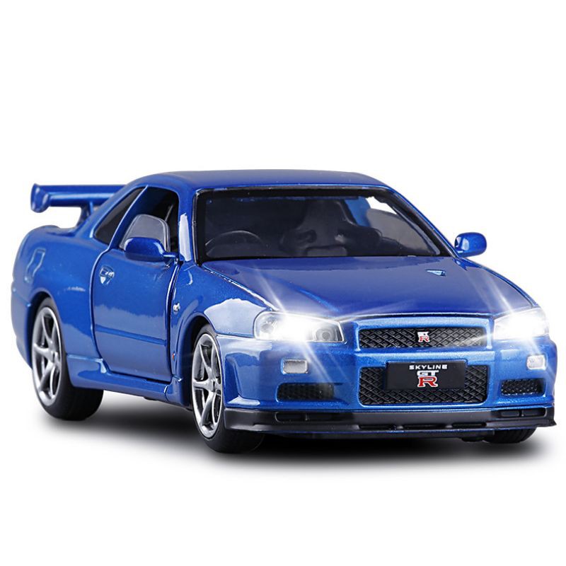 Nissan Skyline GTR R34 scale 1:32 die cast car | Shopee Malaysia