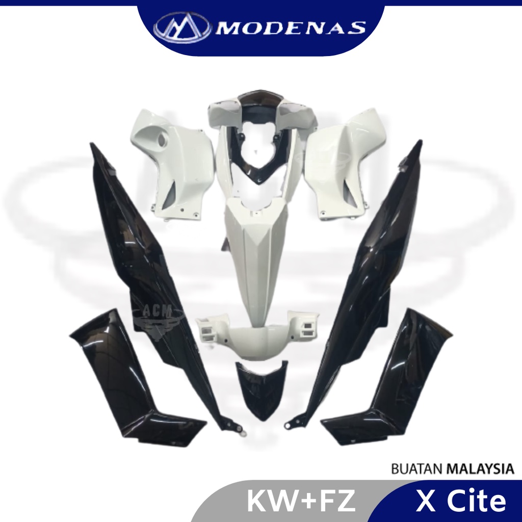 MODENAS 100% Original X Cite Full Body Cover Set Kit Color Parts Bodyset Coverset XCITE 130 ...
