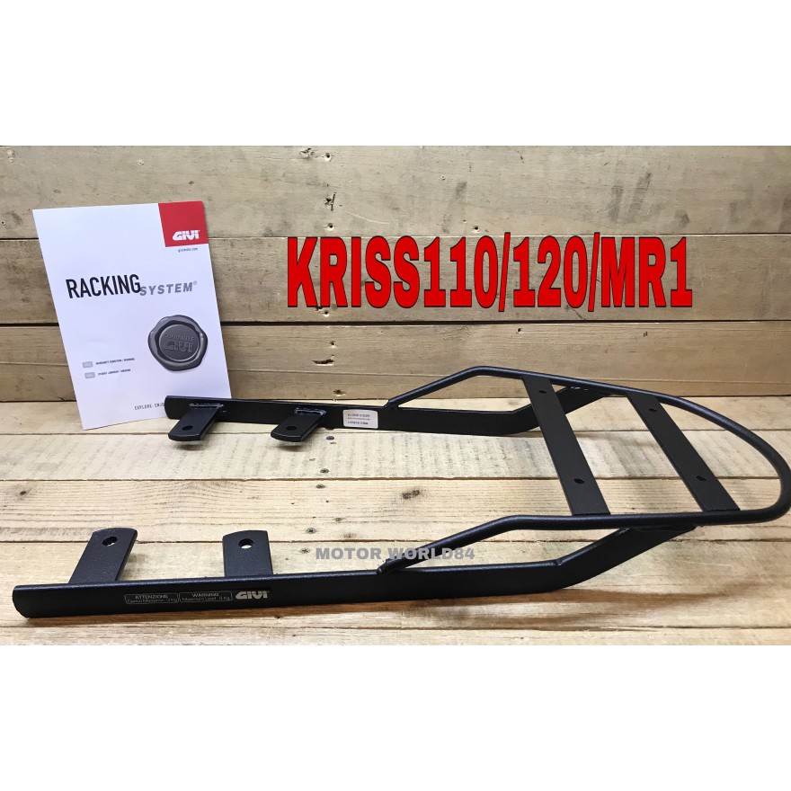 MODENAS KRISS 110 / KRISS120/ MR1 GIVI MONORACK ADVANCE BLACK GIVI 100% ...