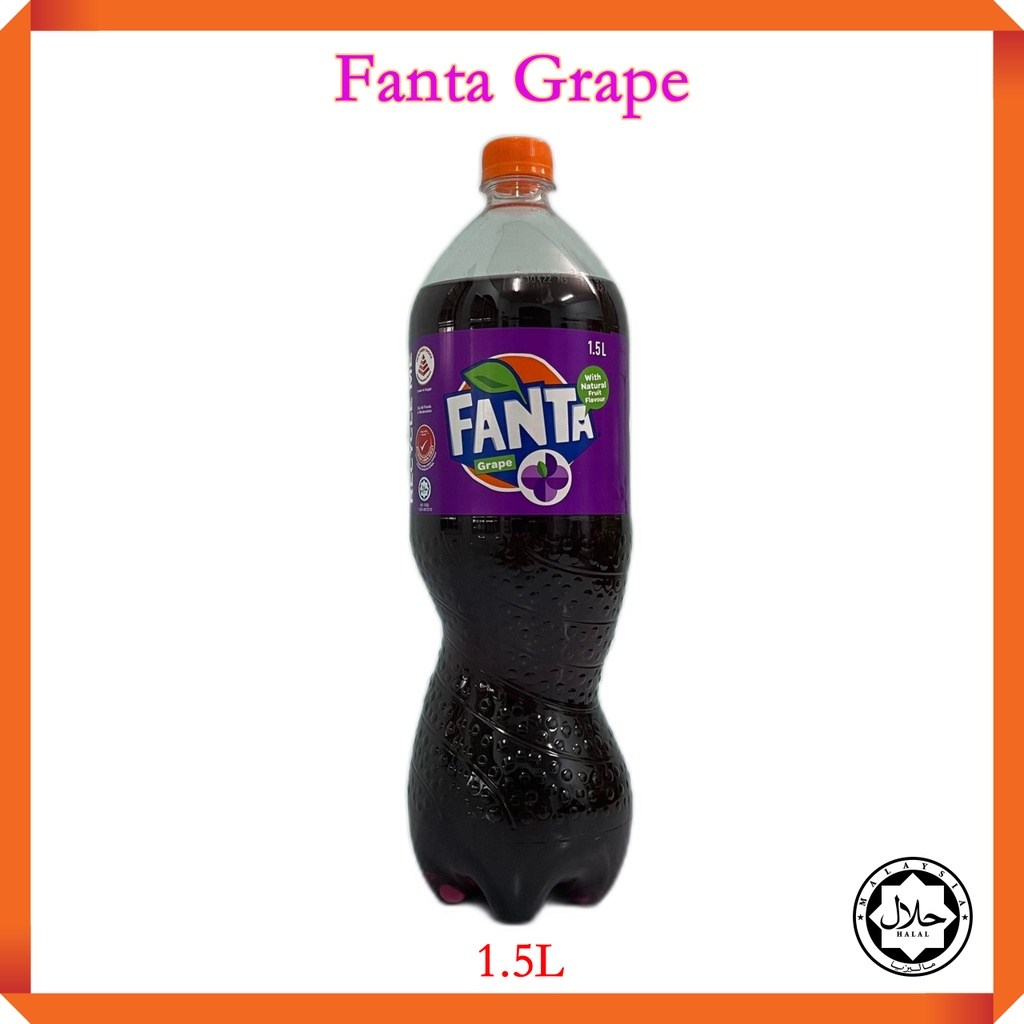 【Ready Stock】(HALAL) Fanta Grape (1.5L/bottle) | Shopee Malaysia