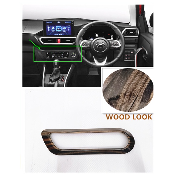 Perodua ATIVA AIR COND SWITCH Panel Frame Trim (Wood Look) | Shopee ...