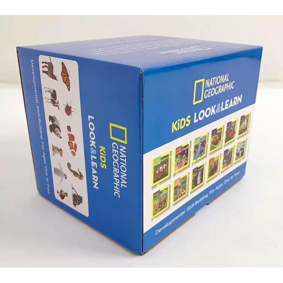 GENUINE NATIONAL GEOGRAPHIC KIDS LOOK & LEARN BOX SET 12 BOARD BOOKS | Shopee Malaysia