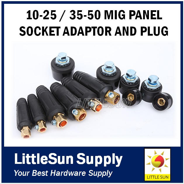 10-25MM / 35-50MM MIG TIG WELDING CABLE PANEL QUICK CONNECTOR SOCKET ...