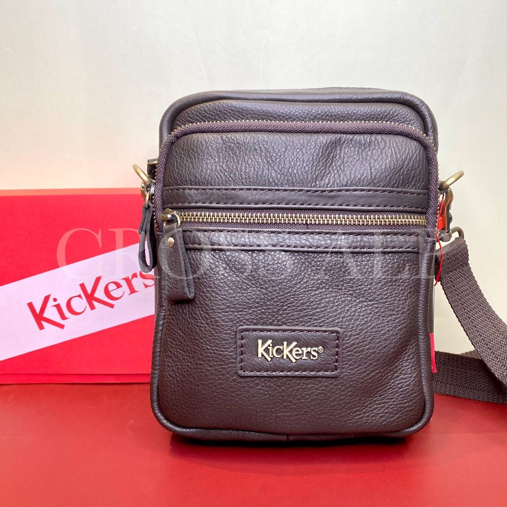 Kickers Sling Bag Pouch Bag Original Genuine Leather KIC-S 87612 ...