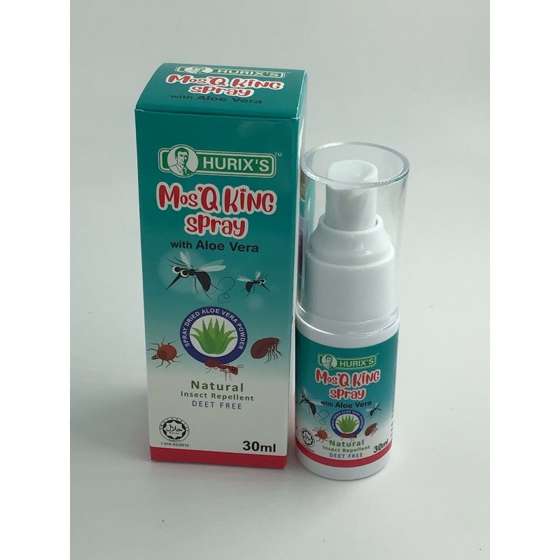 Hurix’s Mos’Q King Spray with Aloe Vera (Insect Repellent) 好力 防蚊喷剂 30ml ...