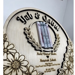 Frame Mas Kahwin Ijab Qabul Kayu - Frame Bingkai Kayu Laser Engrave ...