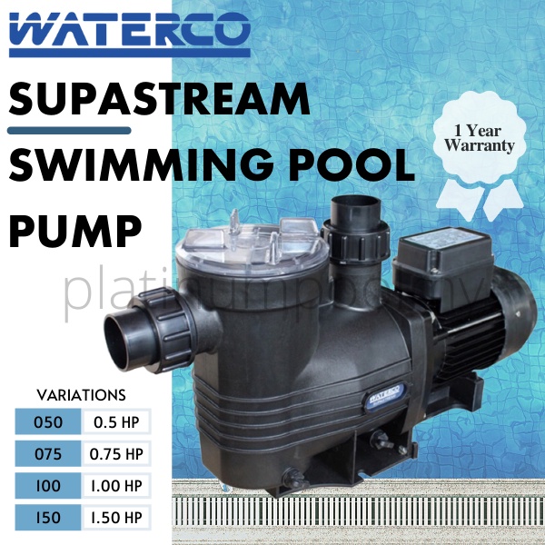 WATERCO SUPASTREAM PUMP SINGLE PHASE, 50HZ 220-240V, 40MM BARREL UNION ...