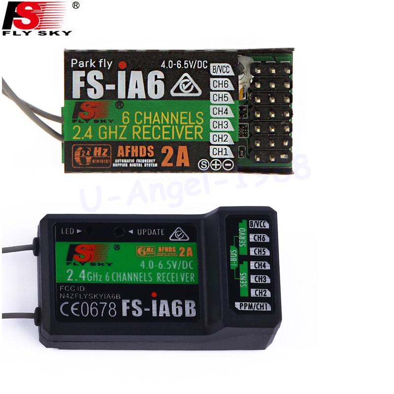 Flysky FS-iA6 FS-iA6B 6CH 6 Channel Remote Control Receiver Compatible ...