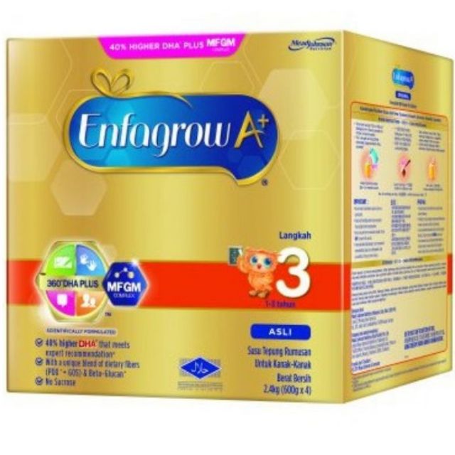 Enfagrow A+ Step 3 2.4kg (Original/Vanilla) With MFGM Complex | Shopee ...