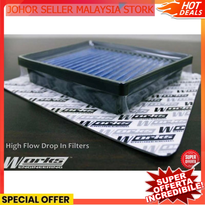 Subaru Works Engineering Drop In Air Filter Flow High Power Impreza WRX ...