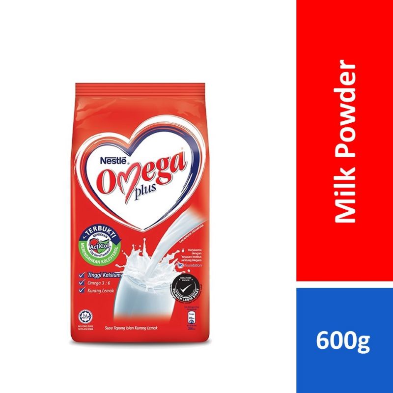 Nestle Omega Plus Milk Powder (600g) EXP 2022/06 | Shopee Malaysia