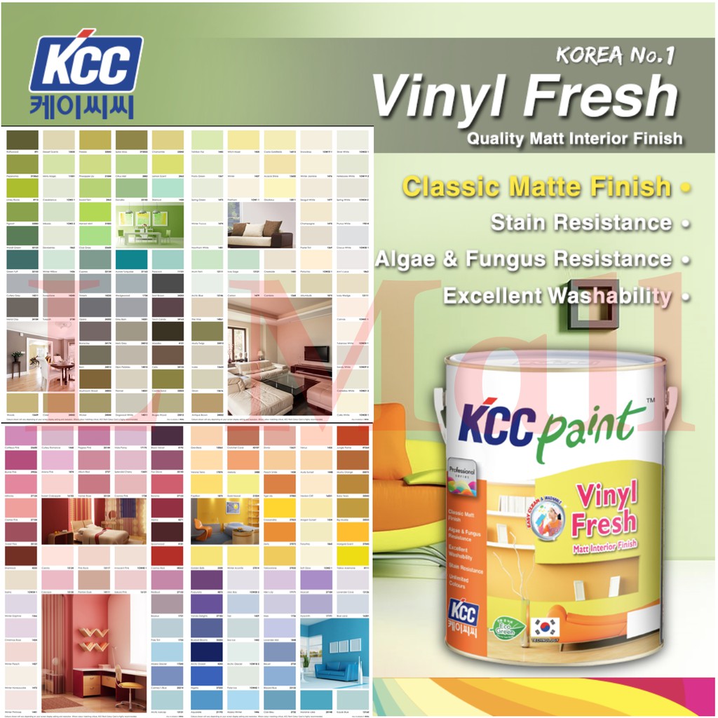SEMENYIH KCC Vinyl Fresh Cat Air Dinding Cat Kapur Dinding | Shopee ...