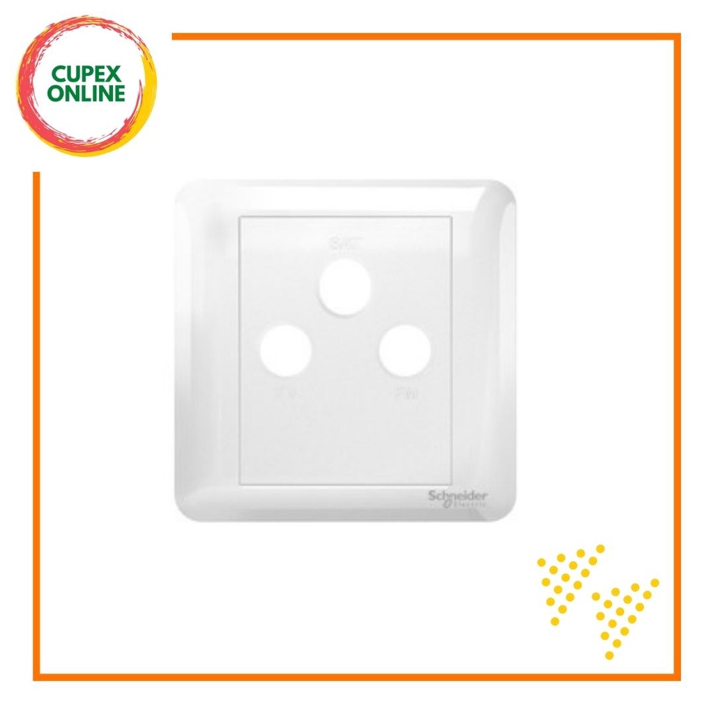 Schneider Electric Affle Plus HD SMATV Faceplate White (cupex) | Shopee ...
