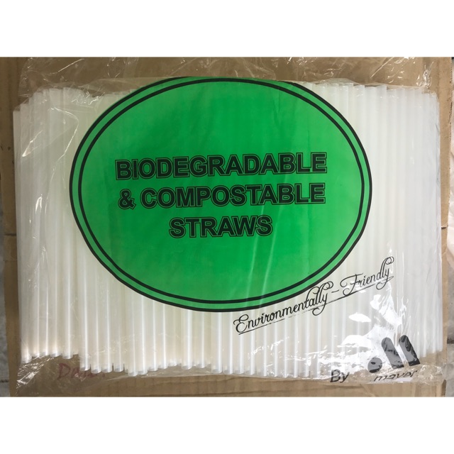 100% 6/8/12mm Biodegradable Straw 100% Corn Starch Environment Friendly ...