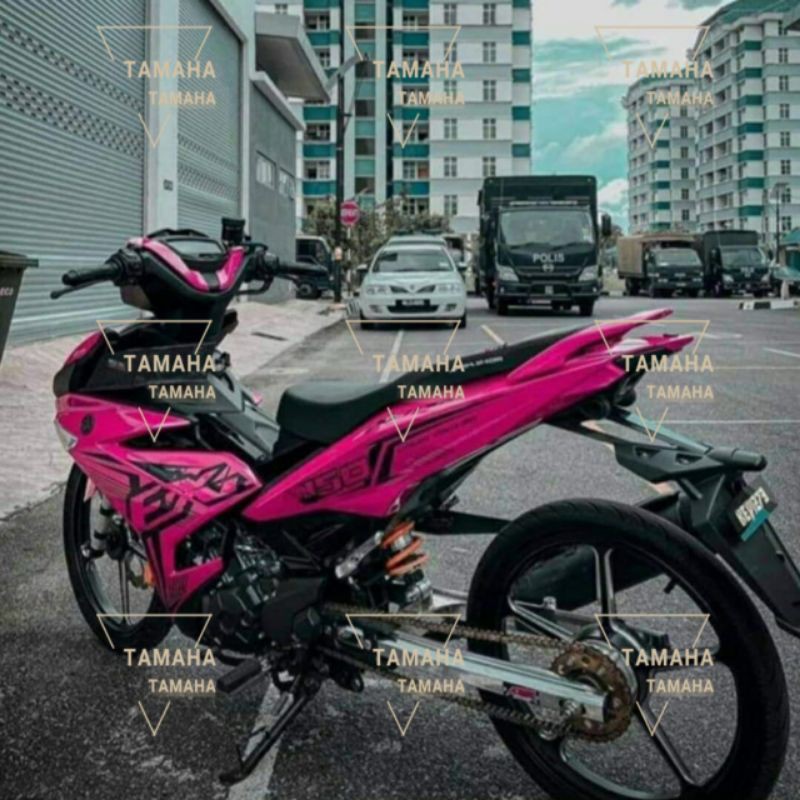 Yamaha Y15 Y15zr V1 V2 Exiter pink Cover set Free Emblem(×4) | Shopee Malaysia