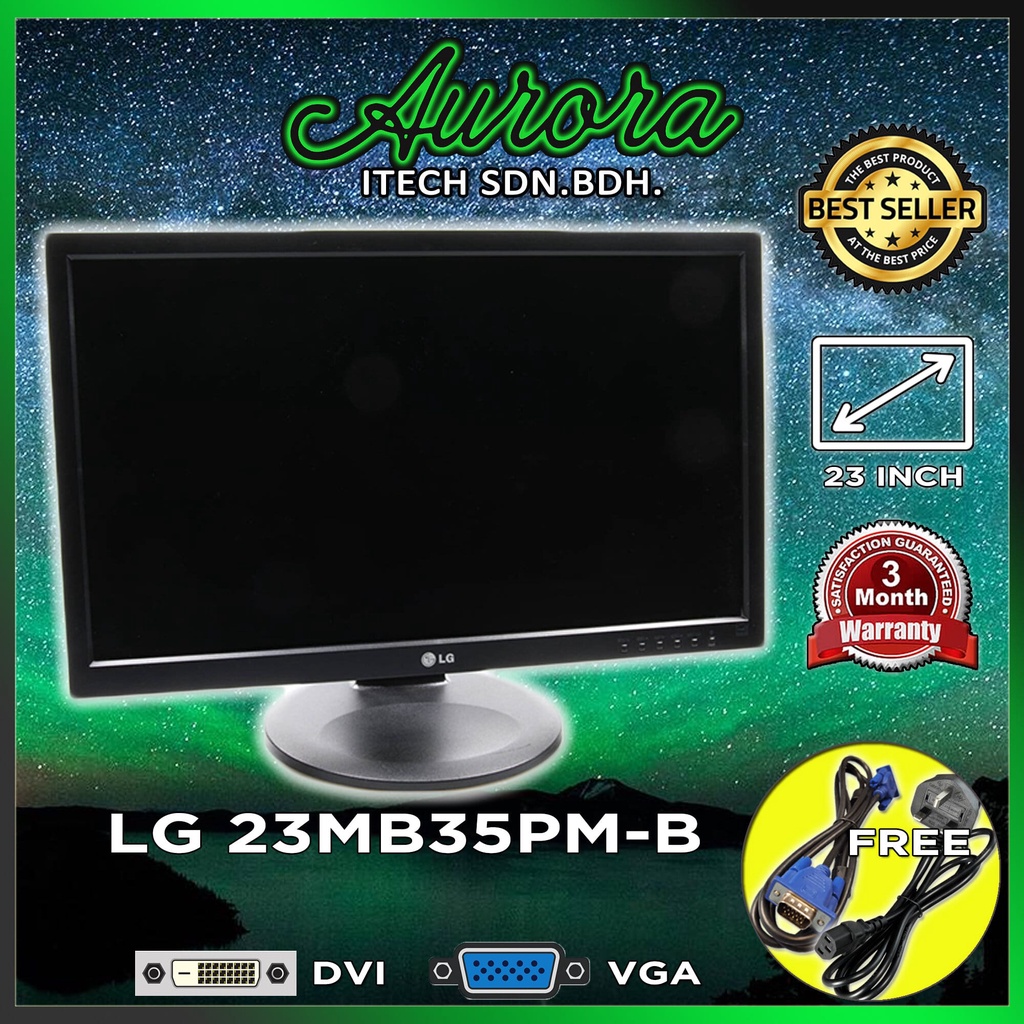 (REFURBISHED) GRADE A 23'' INCH LED/LCD SCREEN MONITOR /DELL /HP /LENOVO /LG /NEC | Shopee Malaysia