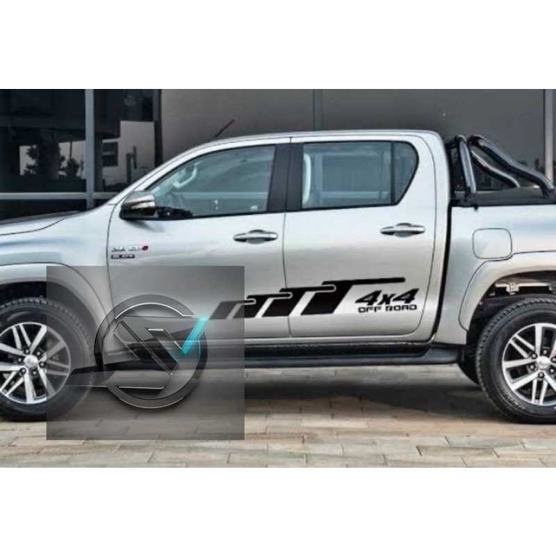 (Ready Stock) S851# 2pc 4x4 Car Body side Graphics Decal Vinyl Stickers ...
