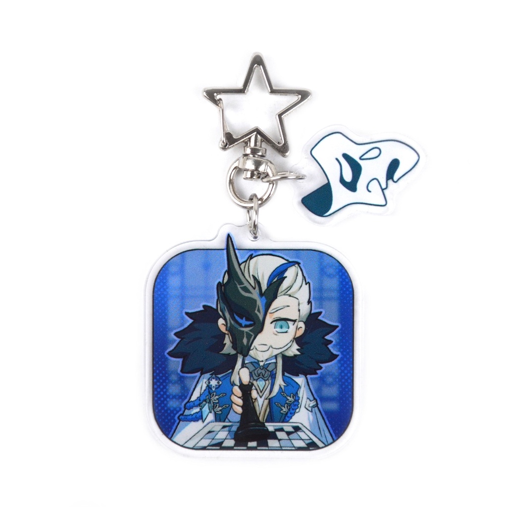 Genshin Impact Fatui Harbingers Captain Maiden Cosplay Keychain Doctor ...