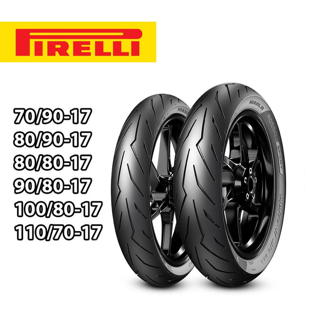 100% ORIGINAL PIRELLI DIABLO ROSSO SPORT 3 TUBELESS TYRE TAYAR 80/80-17 80/90-17 130/70-17 140/ ...