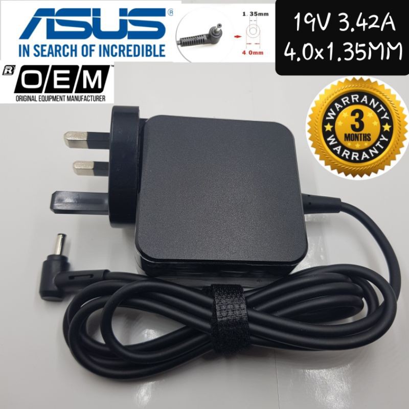 Asus A507 A507U Laptop Notebook Charger Adapter Adaptor 19V 3.42A 65W ...