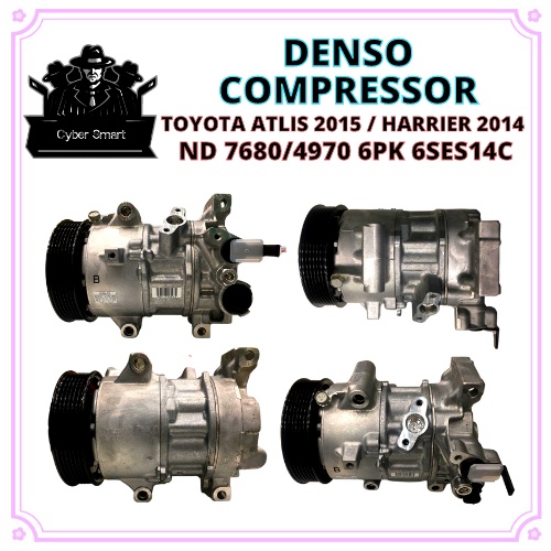 TOYOTA ALTIS 2014-2019 / HARRIER 2013 (ZSU60) ND 7680/4970 6PK 6SES14C ...