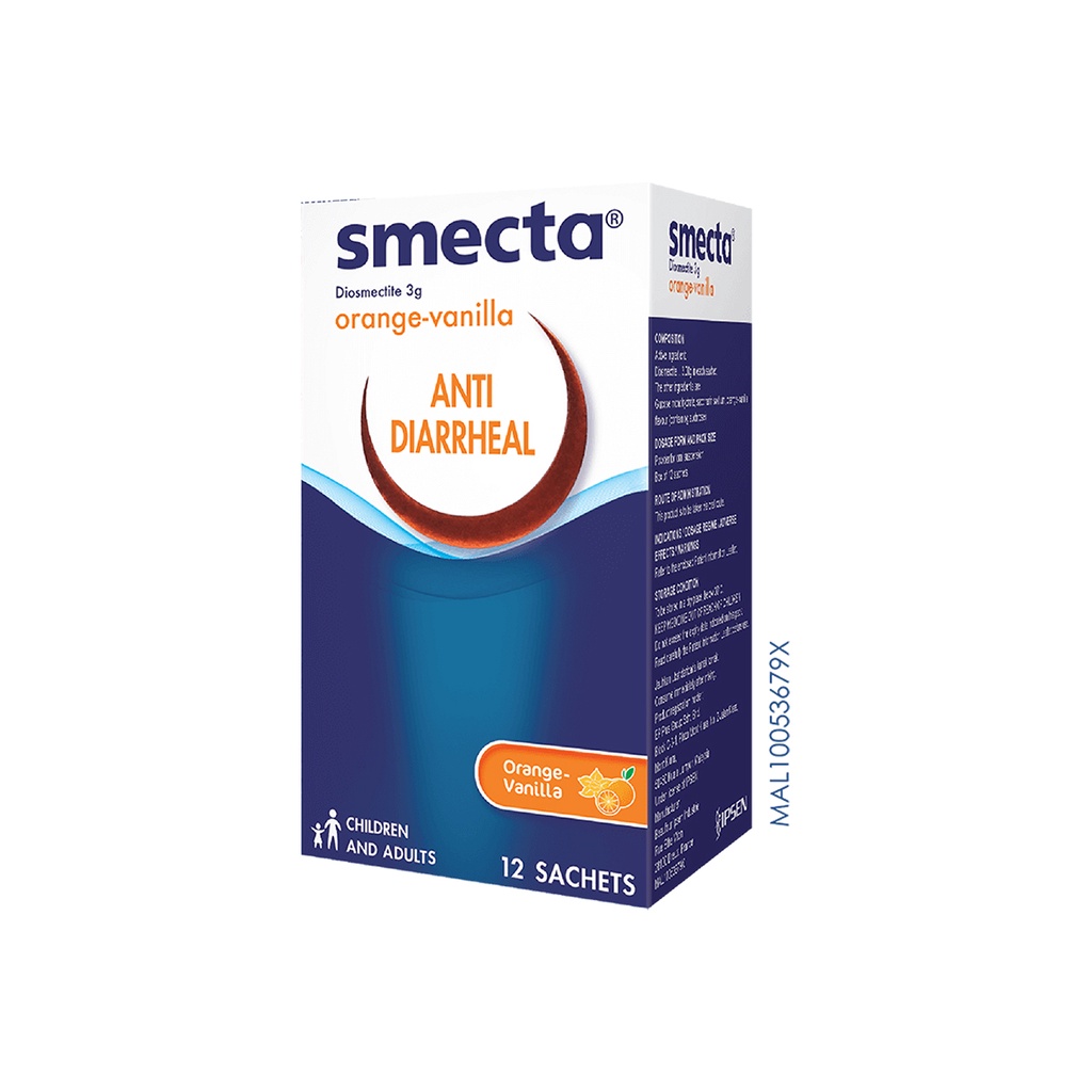 Smecta Anti Diarrheals (Orange-Vanilla) 12'S | Shopee Malaysia