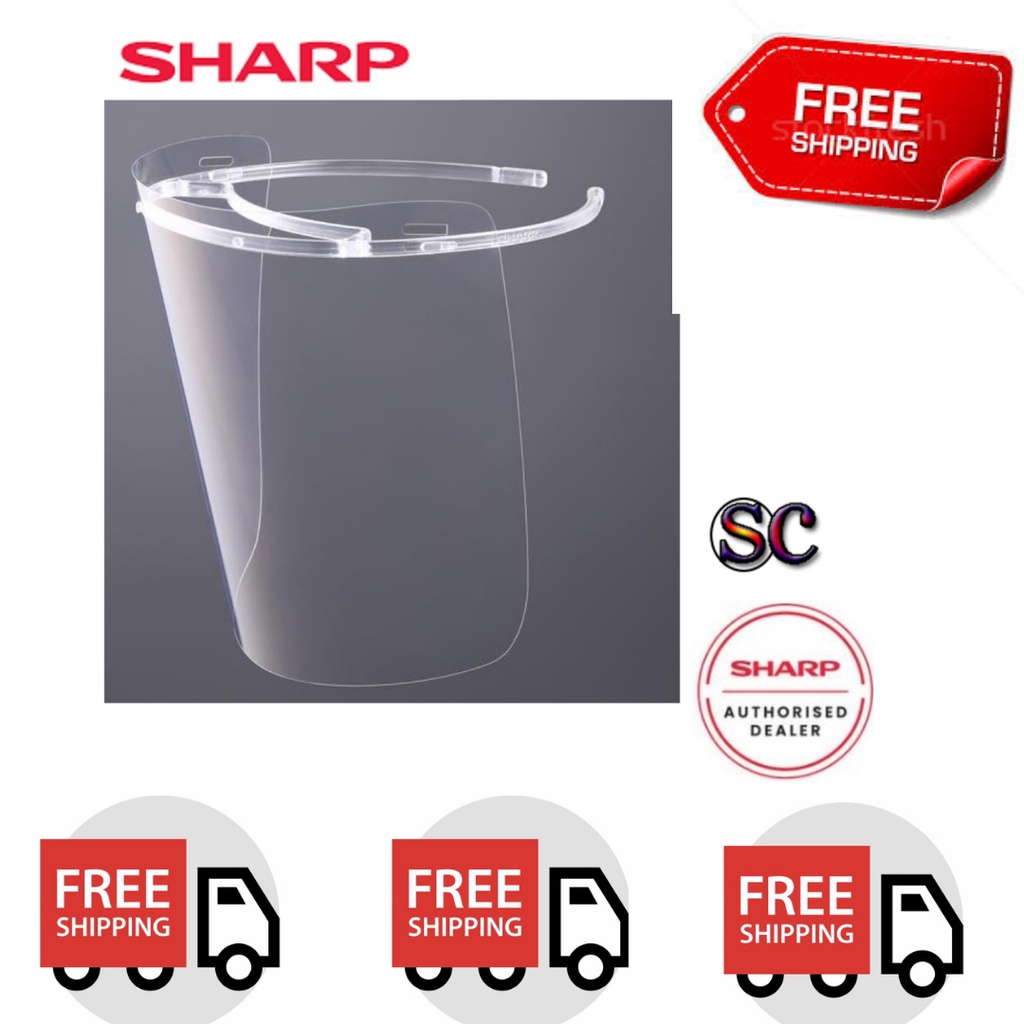 SHARP POLYCARBONATE FRAME FACE SHIELD/ANTI-FOGGING/99% HIGHLY ...
