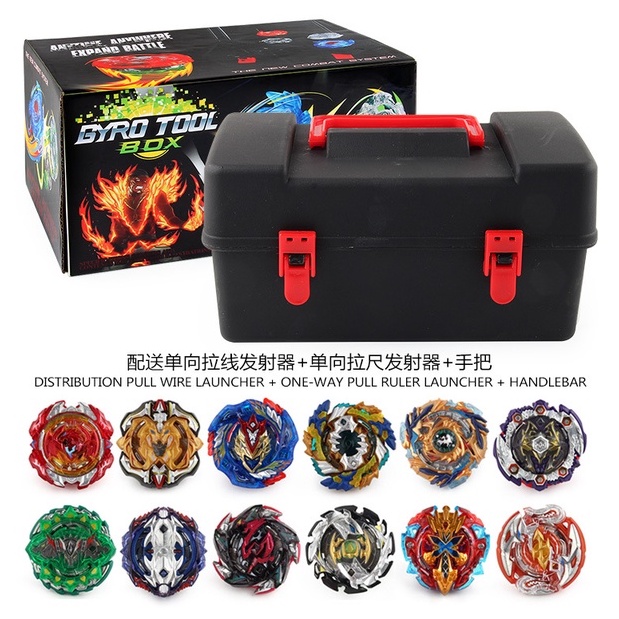 12Pcs Beyblade Burst Spinning Tops launcher Gyro Toy Set Battle Gyro ...