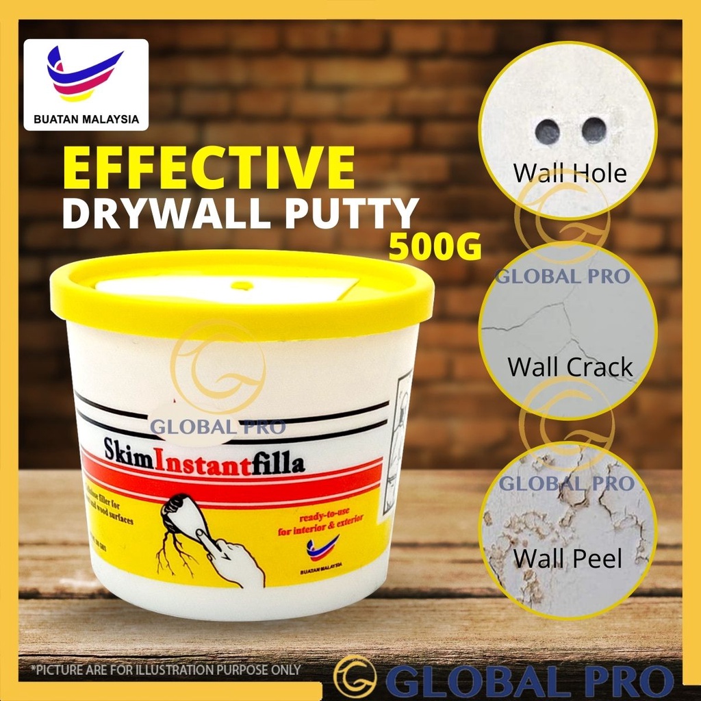 500G Instant Putty Filler Fill Holes Quick Drying Wall Crack Gap Dempul ...