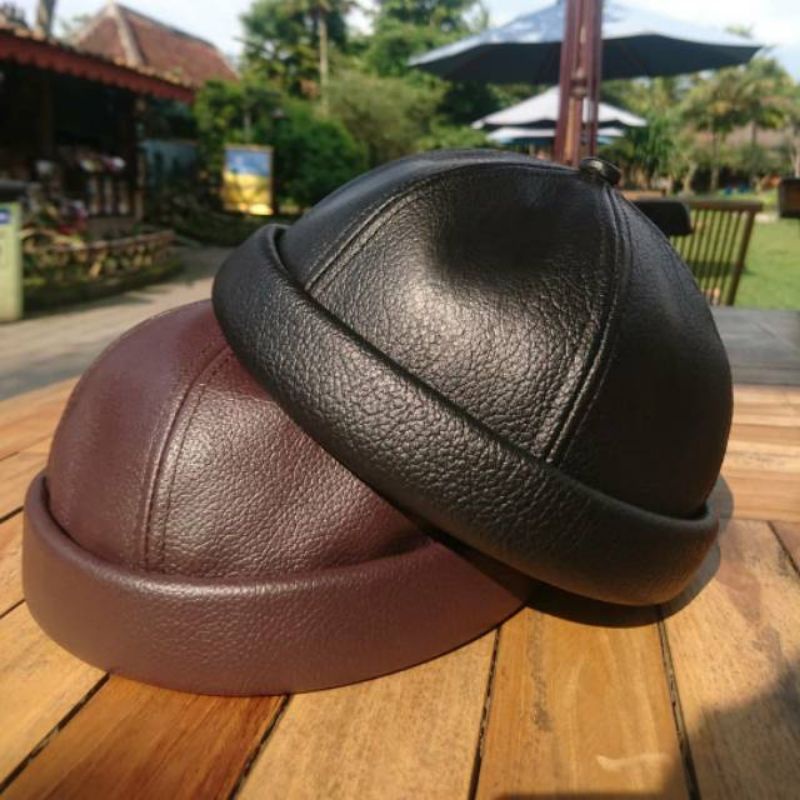 Best Selling!! Genuine Leather Peci Islamic Clothing For Youth Hijrah ...