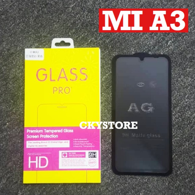 XIAOMI Mia3 MI A3 FULL Glue Matte Tempered Glass | Shopee Malaysia