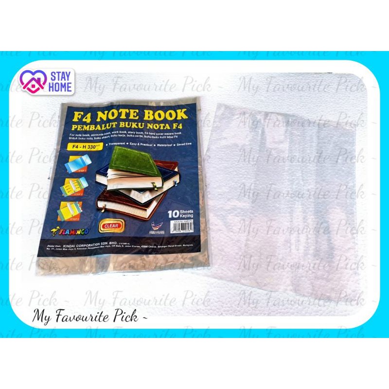F4 Note Book Cover /Pembalut Buku Nota F4 Flamingo -10Sheet (H330 ...