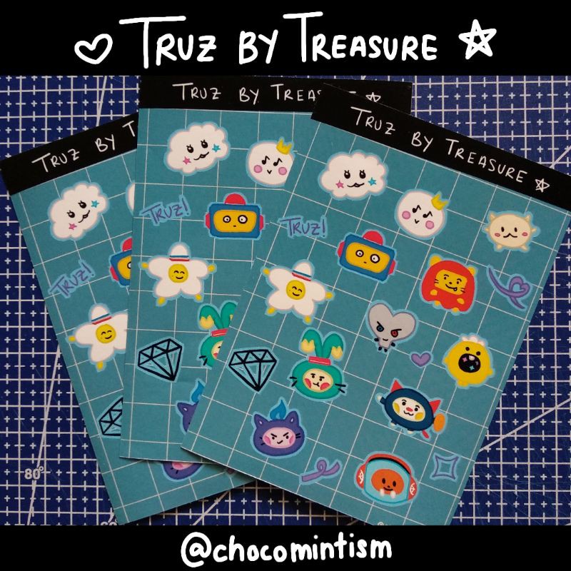 TRUZ BY TREASURE Fanmade Sticker Sheet by chocomintism | Shopee Malaysia