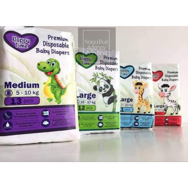 Lampin Nappy Time Mini pack/trial pack (Tape) | Shopee Malaysia