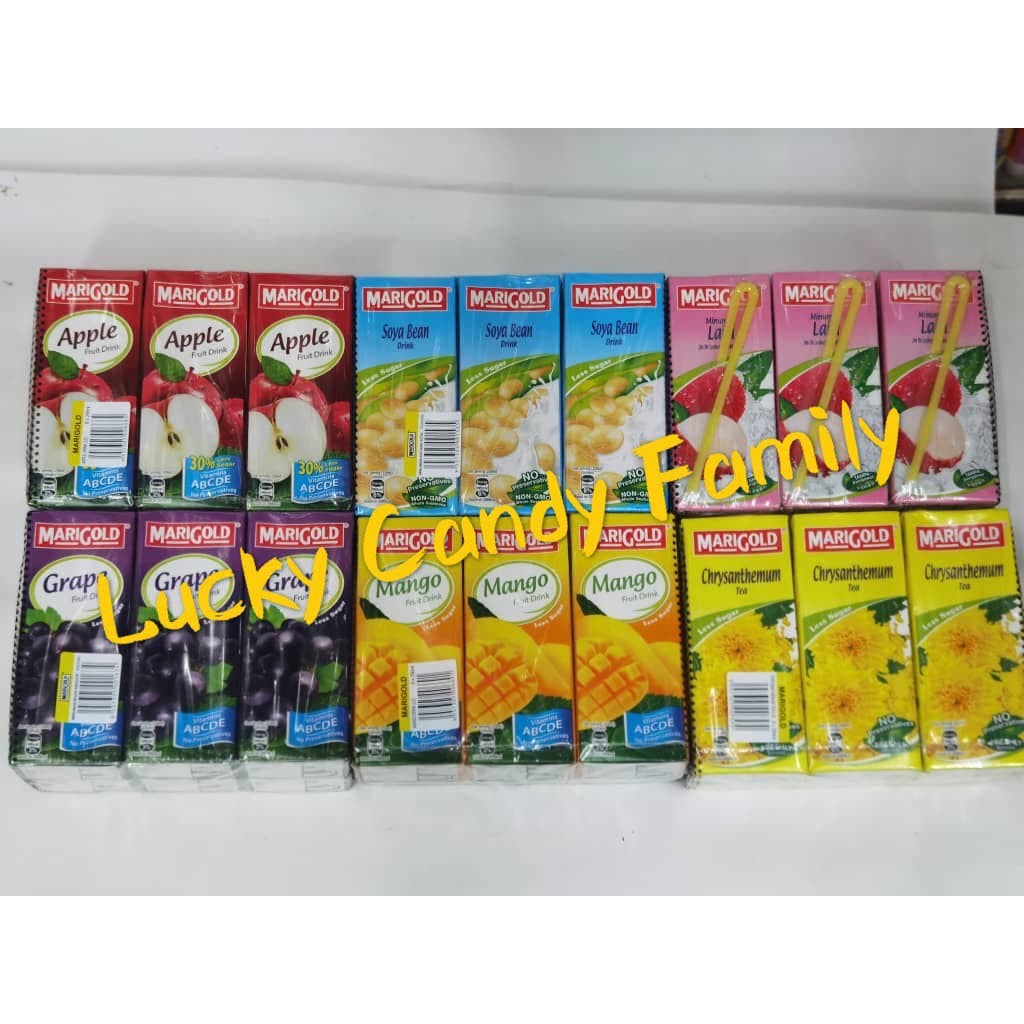MARIGOLD FRUIT DRINK ## 6 pcs x 250 ml ## LYCHEE, SOYA BEAN ...