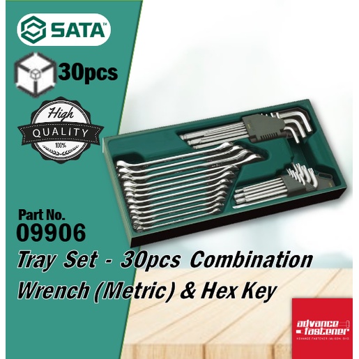 Sata 95121P 140 PCS 5 Drawer Tool Trolley Set (Wrench / Hex Key ...
