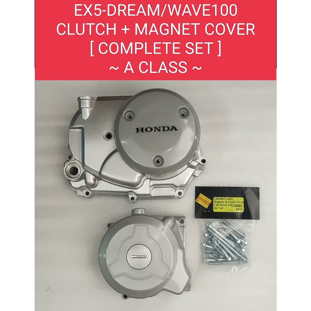 HONDA EX5 DREAM/WAVE100 [ COMPLETE SET ] CLUTCH + MAGNET COVER WITH SCREW SET / A CLASS | Shopee ...