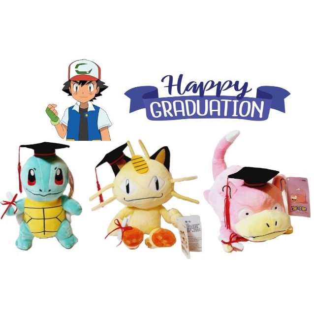 Pokemon Assorted Graduation Convocation Plush Toys | Shopee Malaysia