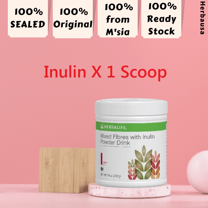 Trial Pack/Starter Pack Herbalife Detox Inulin & Teamix Original/Peach ...