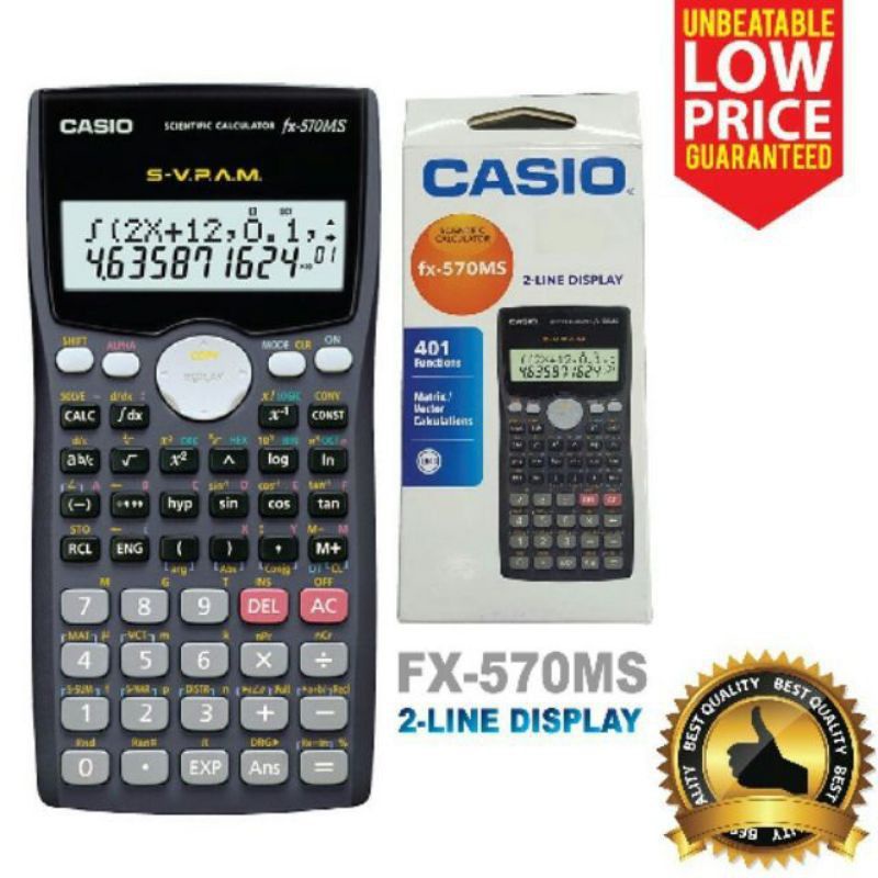 🔥 HOT PRICE 🔥 CASIO FX570MS Scientific Calculator For School & Office ...
