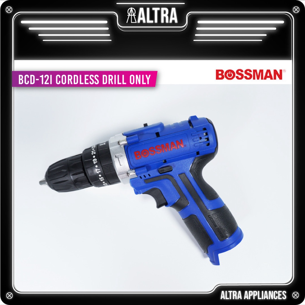 Bossman Bcd12i Cordless Impact Drill Cordless Hammer Drill Impact