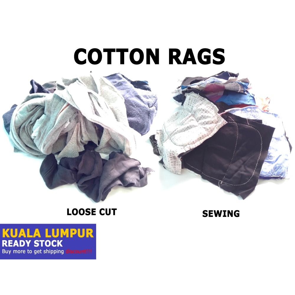 1kg Cotton Rag for cleaning (loose/sewing) | Shopee Malaysia