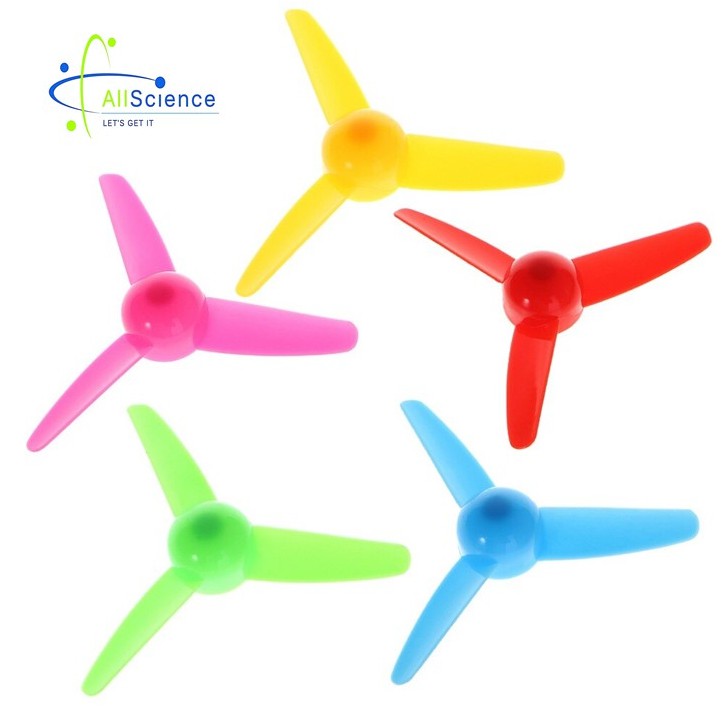 Plastic Aeroplane Propeller Fan 80mm for 2mm Motor Shaft DIY School ...