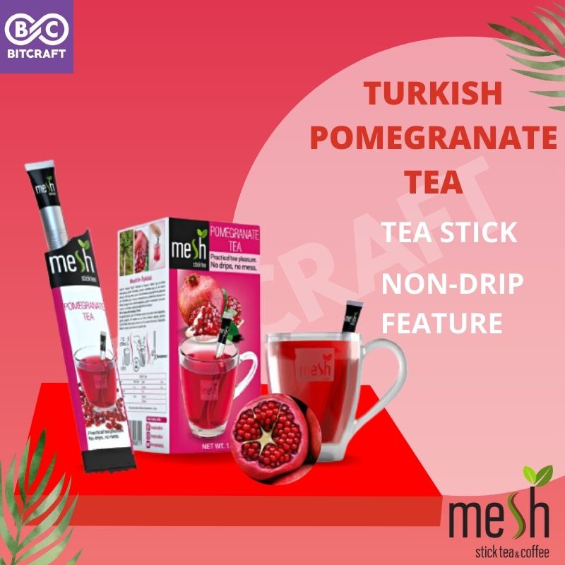 MESH Tea Stick Pomegranate Tea Imported from Turkey 16 Sticks Teh Buah ...