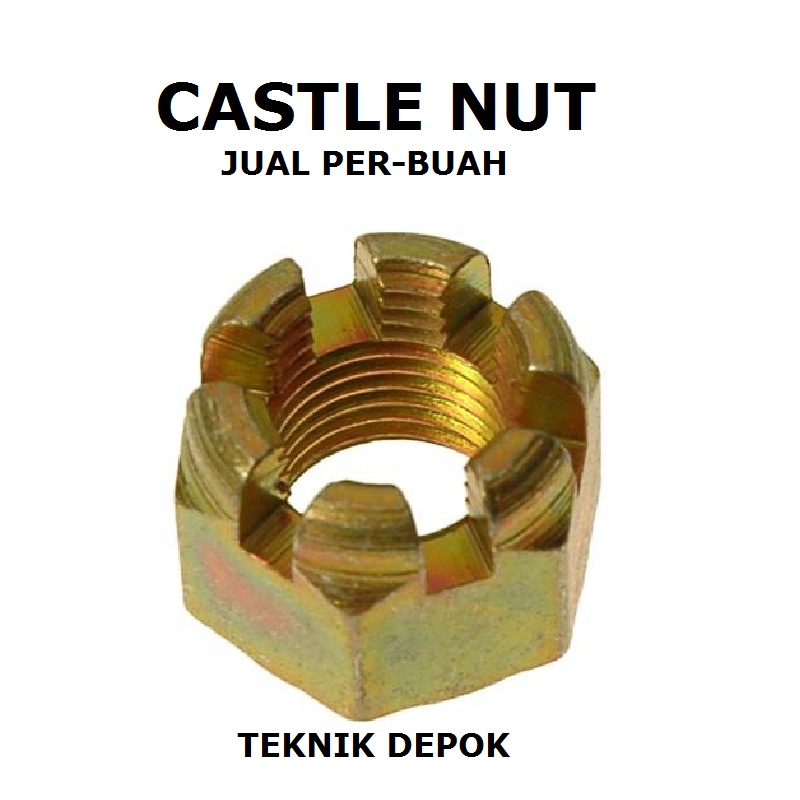 Perbuah Flower Nut M 20 Slotted Hex Nut Locking Fastener Bolt Perbuah ...